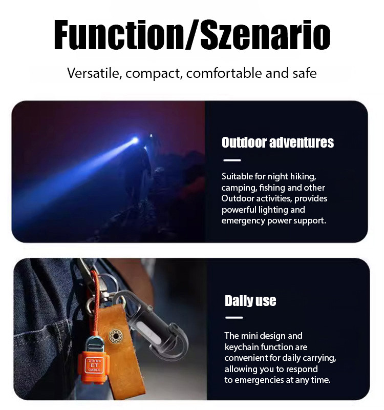 🔦Multi-function Keychain Light/Waterproof Mini Key Chain Flashlight ...