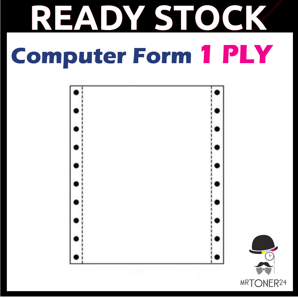 Sonoform / Ace Form 1PLY Computer Form (Plain White) 900 FANS Dot ...