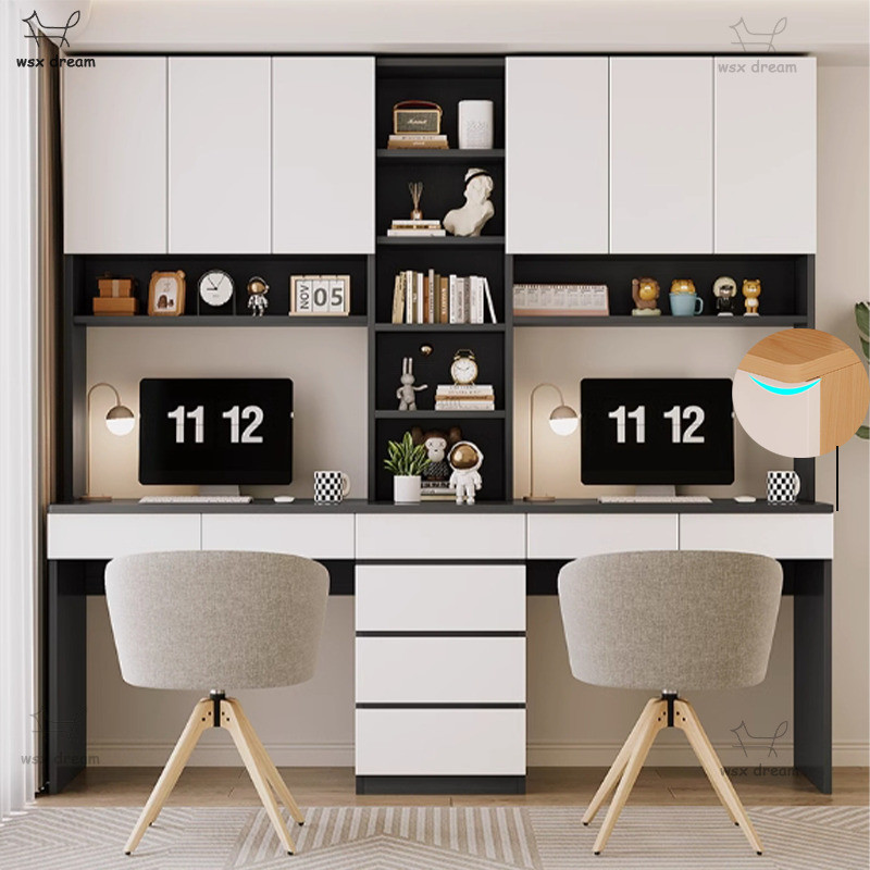 PCL Office Table Study Computer Two Person Desk Modern Minimalist ...