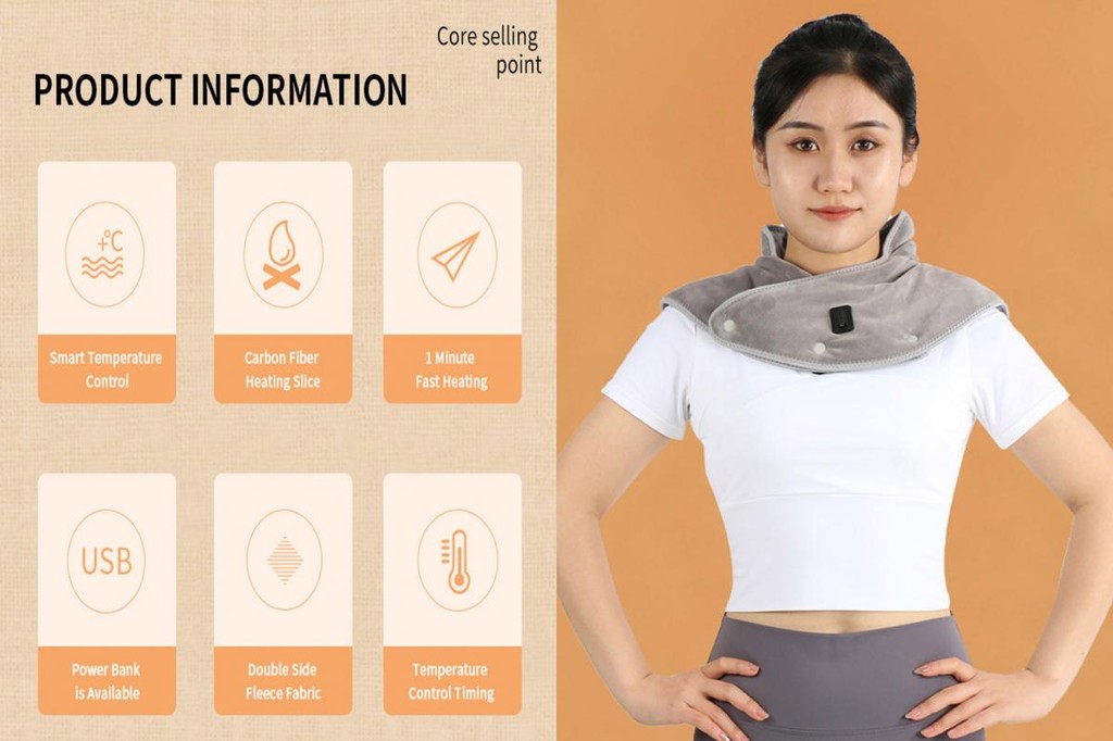 Comfortable Heat Therapy Solution Portable Neck Heating Pad Portable ...