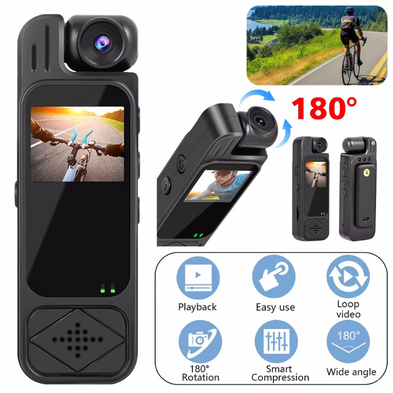 SG- Mini Body Camera 4K HD Sports Camera 1.3 Inch Screen180° Rotatable ...