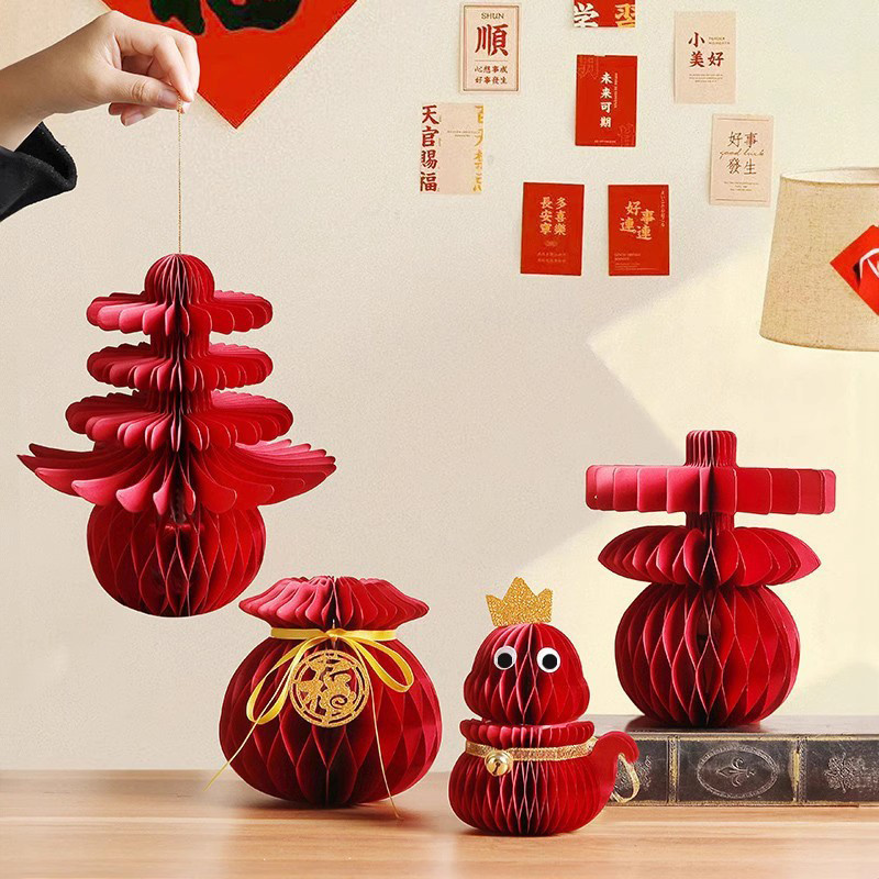 2025 Honeycomb Snake Gourd Ornaments Lucky Bag Shape Ornament Snake ...