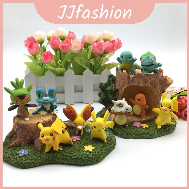 4cm Exquisite Pokemon Character Anime Action Toy Figure Model Featuring ...