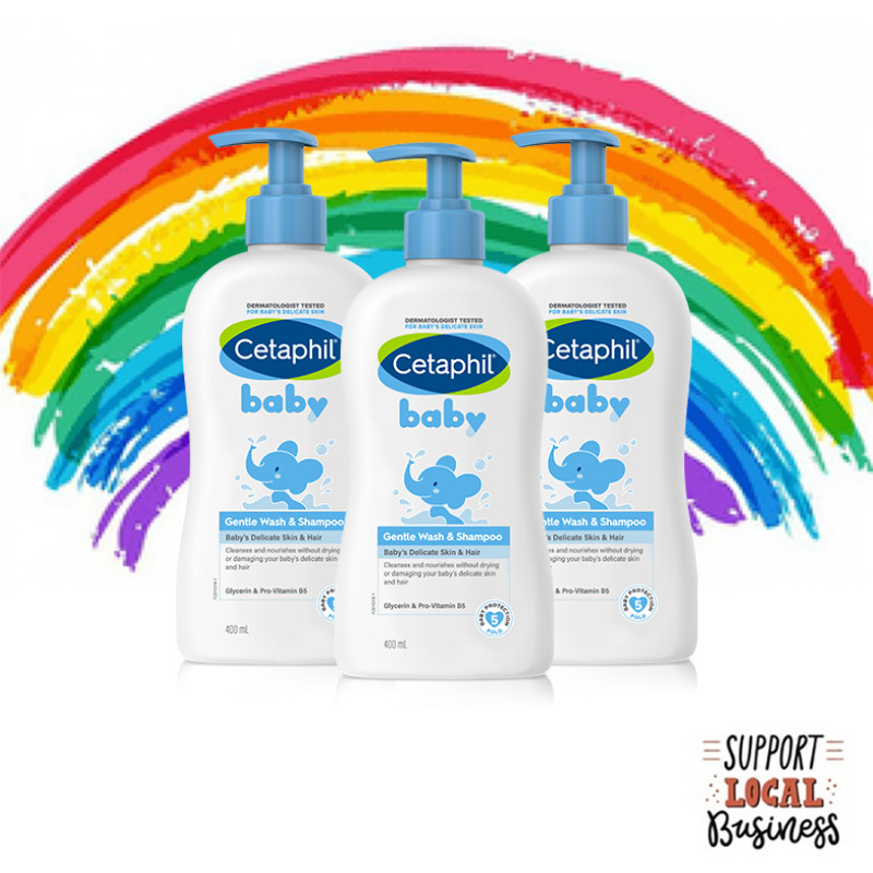 [Crazy Sale] [Bundle of 3] Cetaphil Baby Gentle Wash and Shampoo 400ml ...