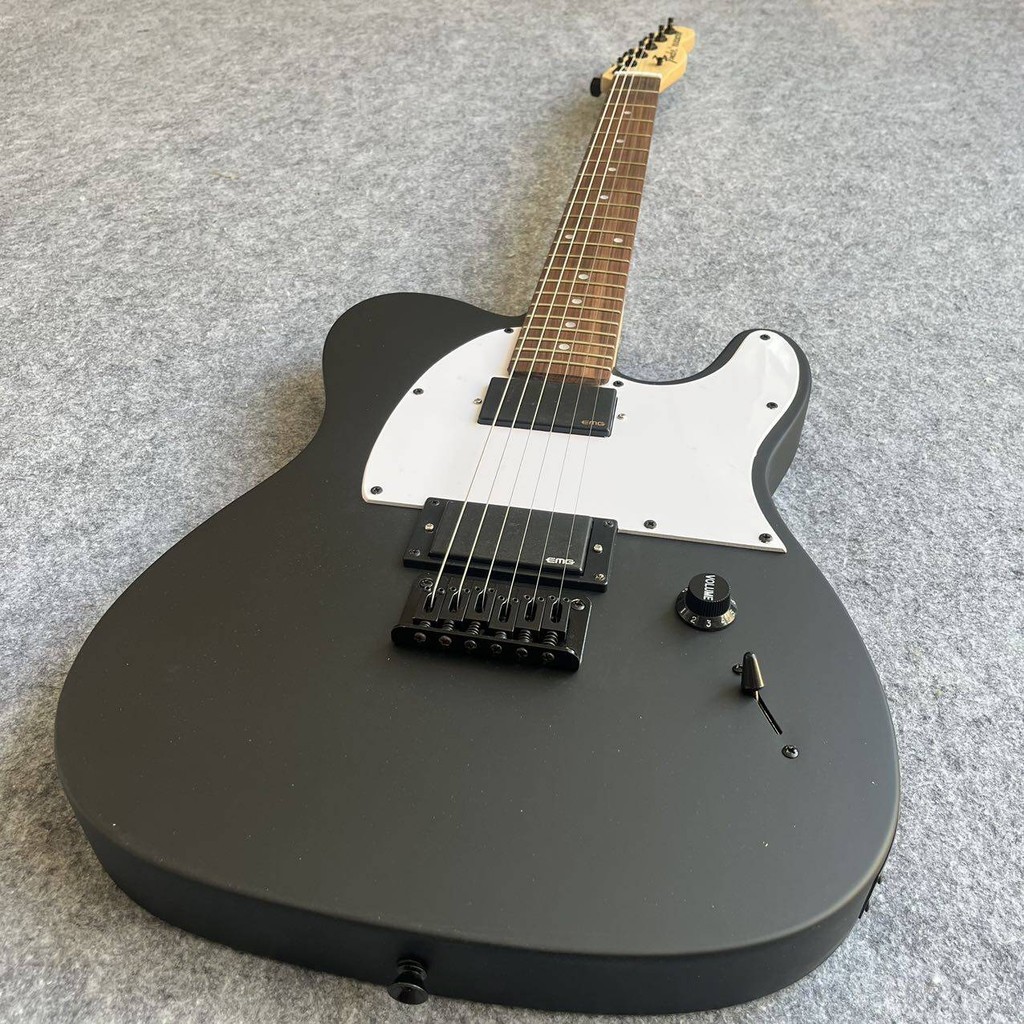 Fender Telecaster Electric EMG Pickups HH Humbucker Matte Black ...