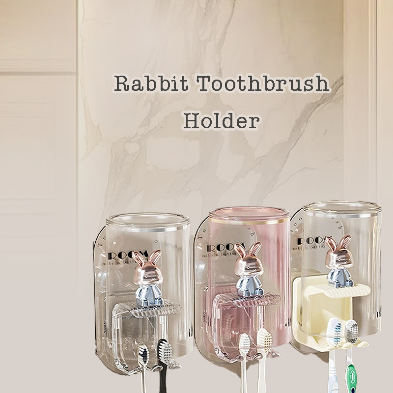 CHARMING KEEPER Wall Mounted Cute Toothbrush Holder Dispenser ...