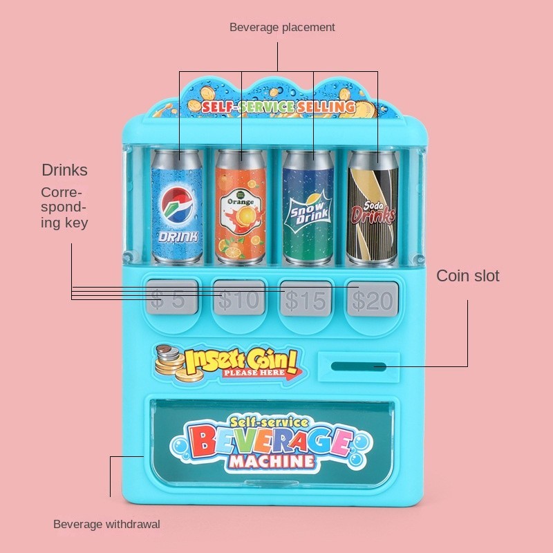 Children's Vending Machines Simulated Drinks Games Toys Educational ...