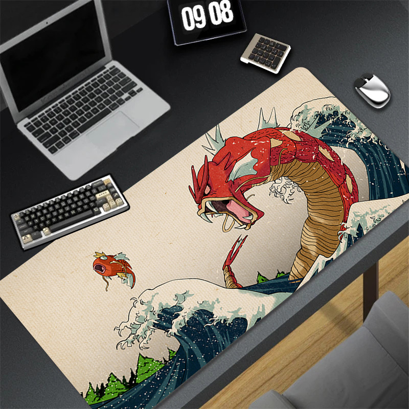 XXL Red Dragon Mouse Pad PC Non Slip Gaming Keyboard Rug Cool Anime ...