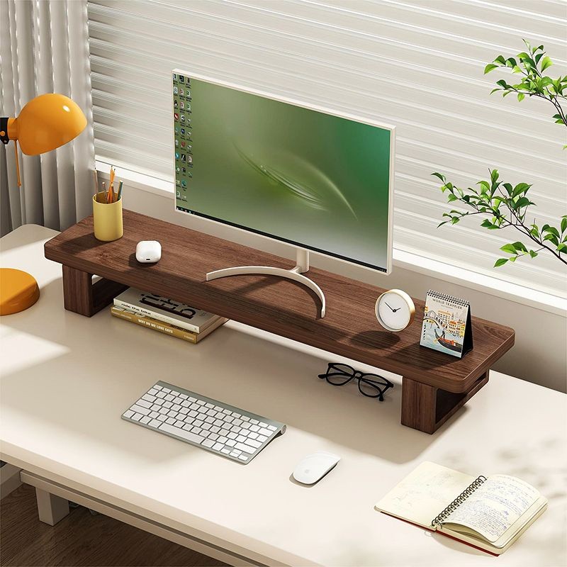 Monitor Booster Stand Solid Wood Desktop Booster Stand Computer Monitor ...
