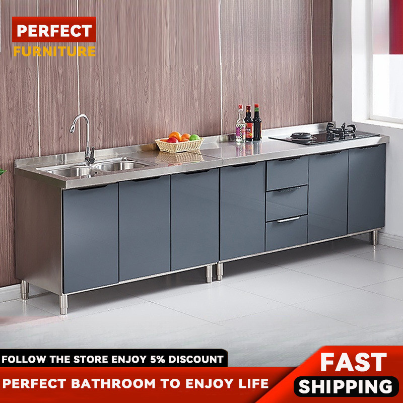 Multifunctional Integrated Cabinet With Gas Stove Sink And Dish Cabinet ...