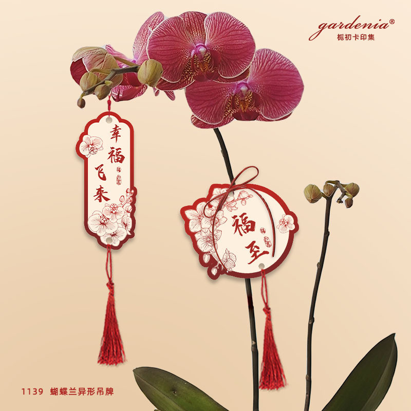 2025 Chinese New Year Hanging Plant Decoratoon Phalaenopsis Shaped ...
