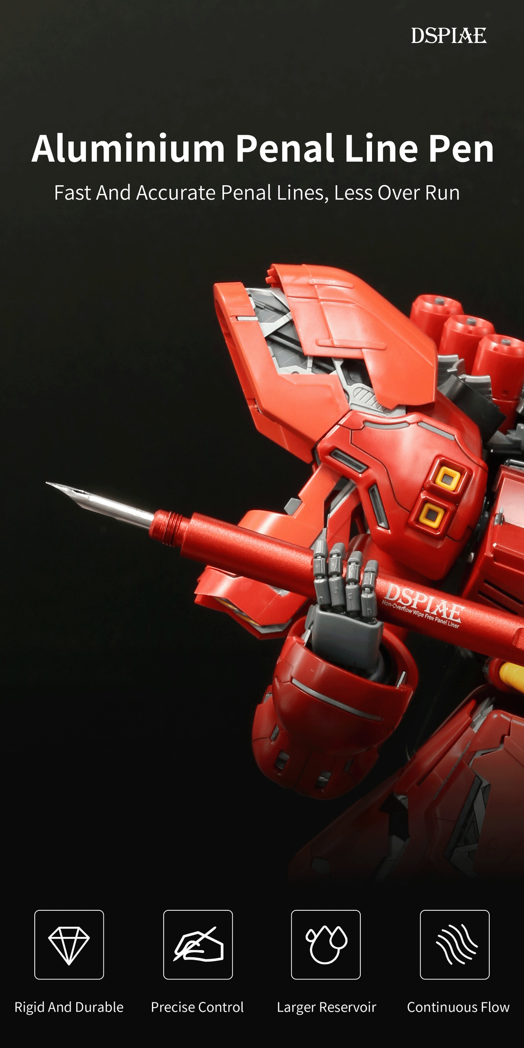 Full Metal Panel Liner Pen by Dspiae for Panel Line Paint Enhance ...