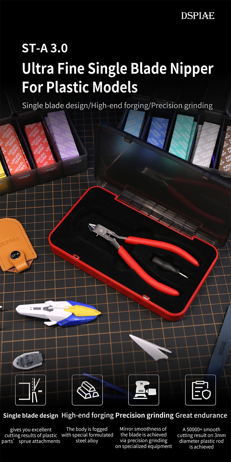DSPIAE ST-A 3.0 Ultra Thin Single Blade Nipper for Gunpla, Gundam ...