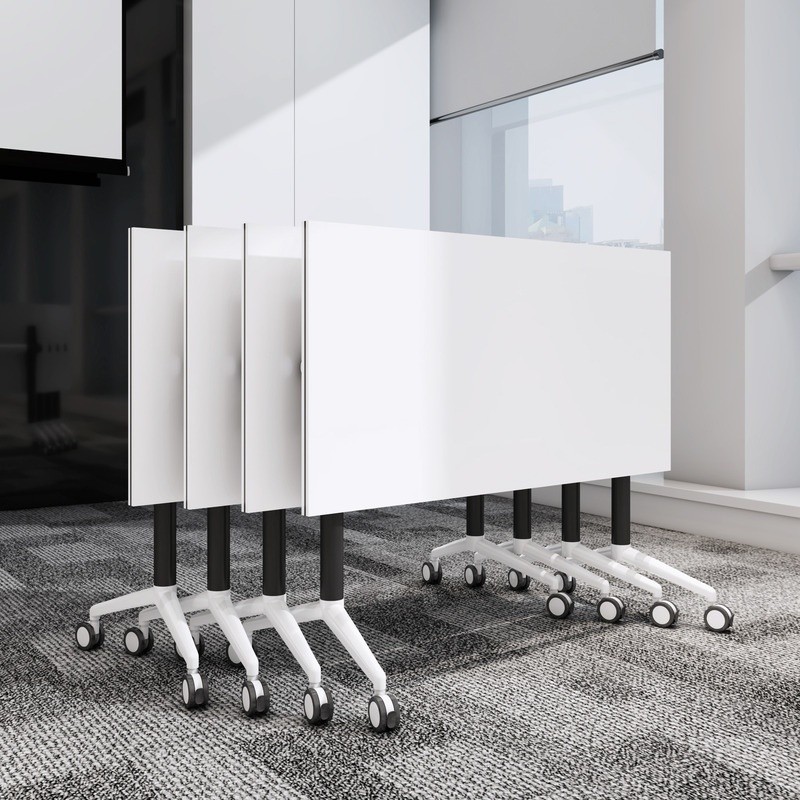 Foldable Table And Chair Set Movable And Adjustable Office Desk ...