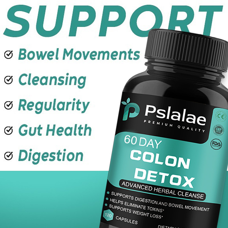 Colon Detox 60-Day Intestinal Cleanse Quick Natural Supplement Relieves ...