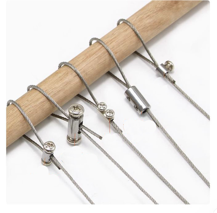 Wire Rope Lock Steel Wire Double Hole Locking Hub Aquarium Lighting ...