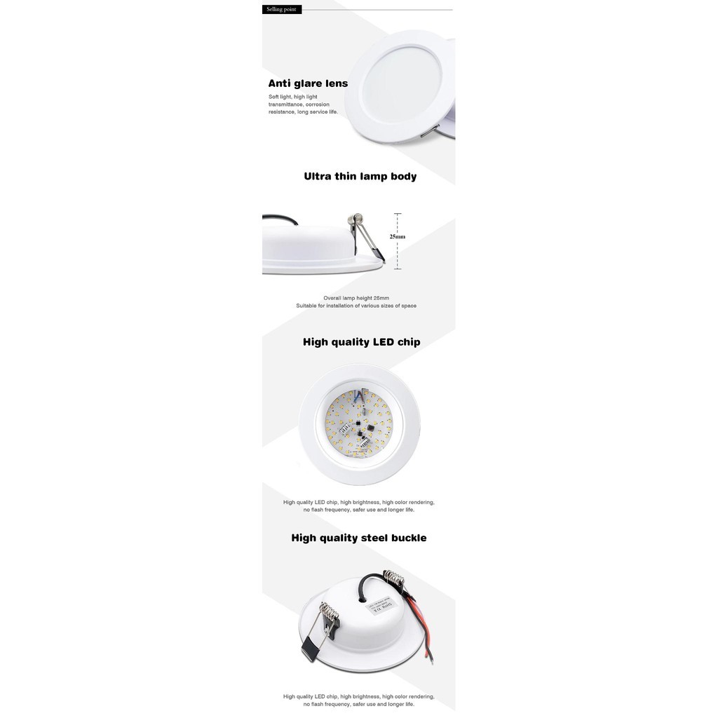 Driver Free LED Embedded White Tube Light with Built-in Driver Ceiling ...
