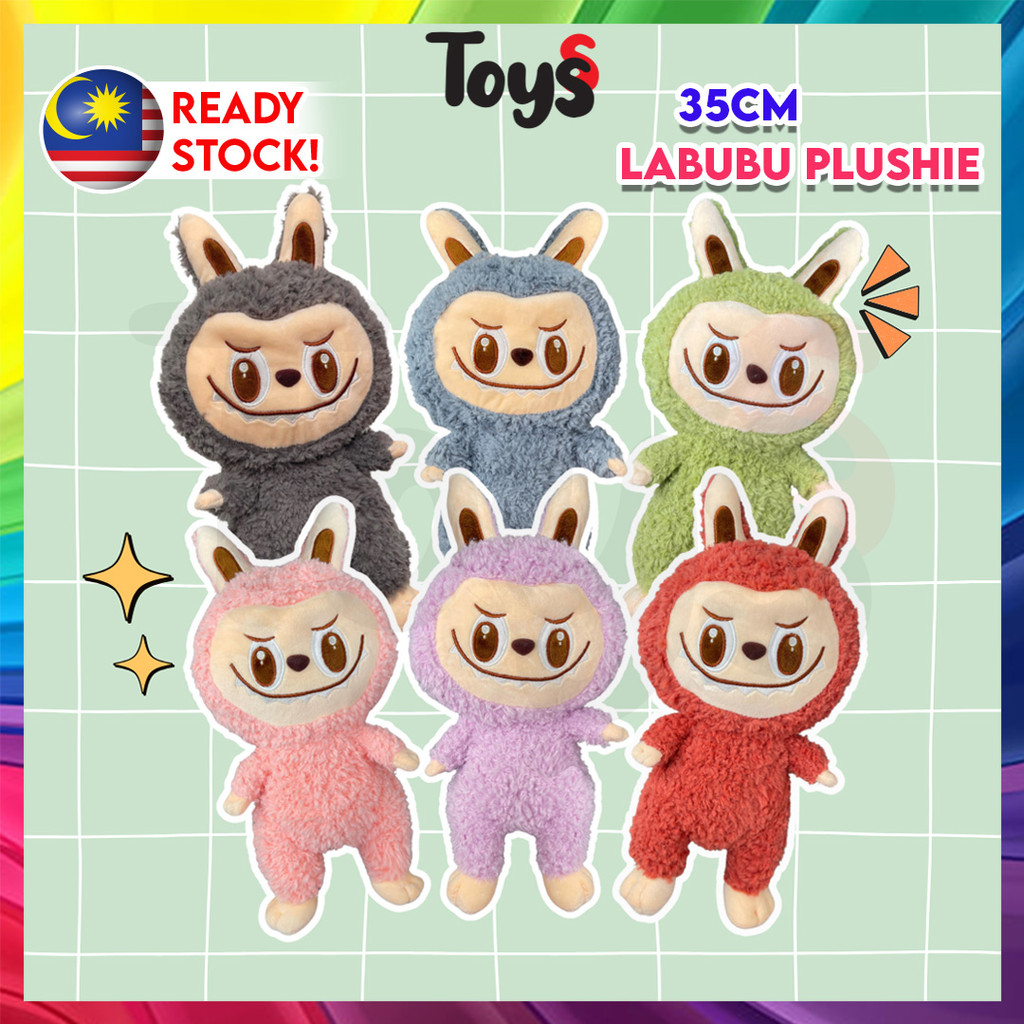 Toyss Labubu Doll Labubu Plush Toy Patung Labubu Labubu Plushie Doll ...