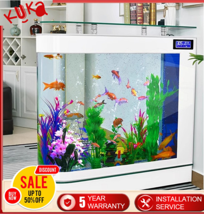 KUKA Fish Tank Bullet Head Fish Tank Living Room Household Medium-sized ...