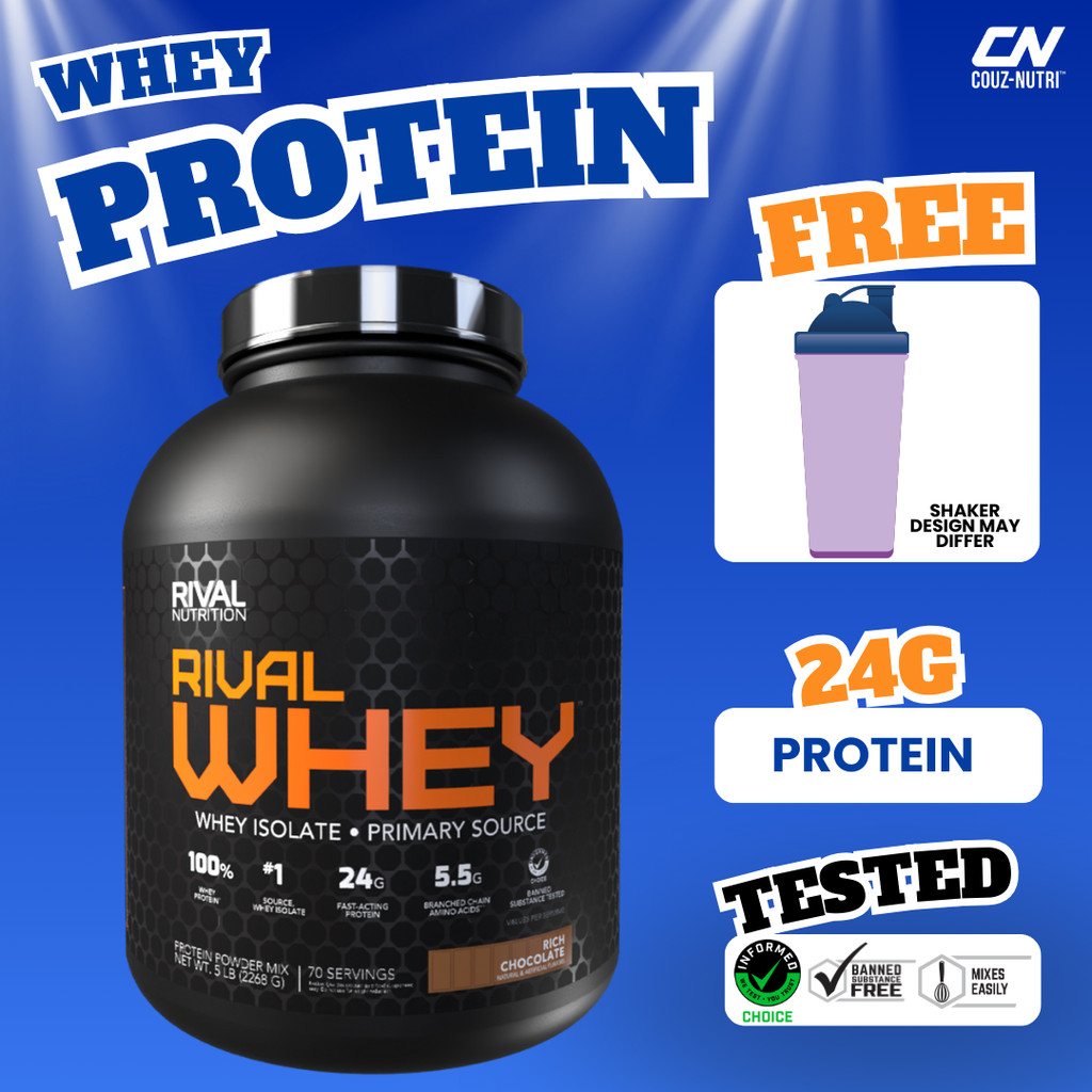 Rival Nutrition Rival Whey 2lb - 5lb - 100% Whey Protein | Shopee Singapore
