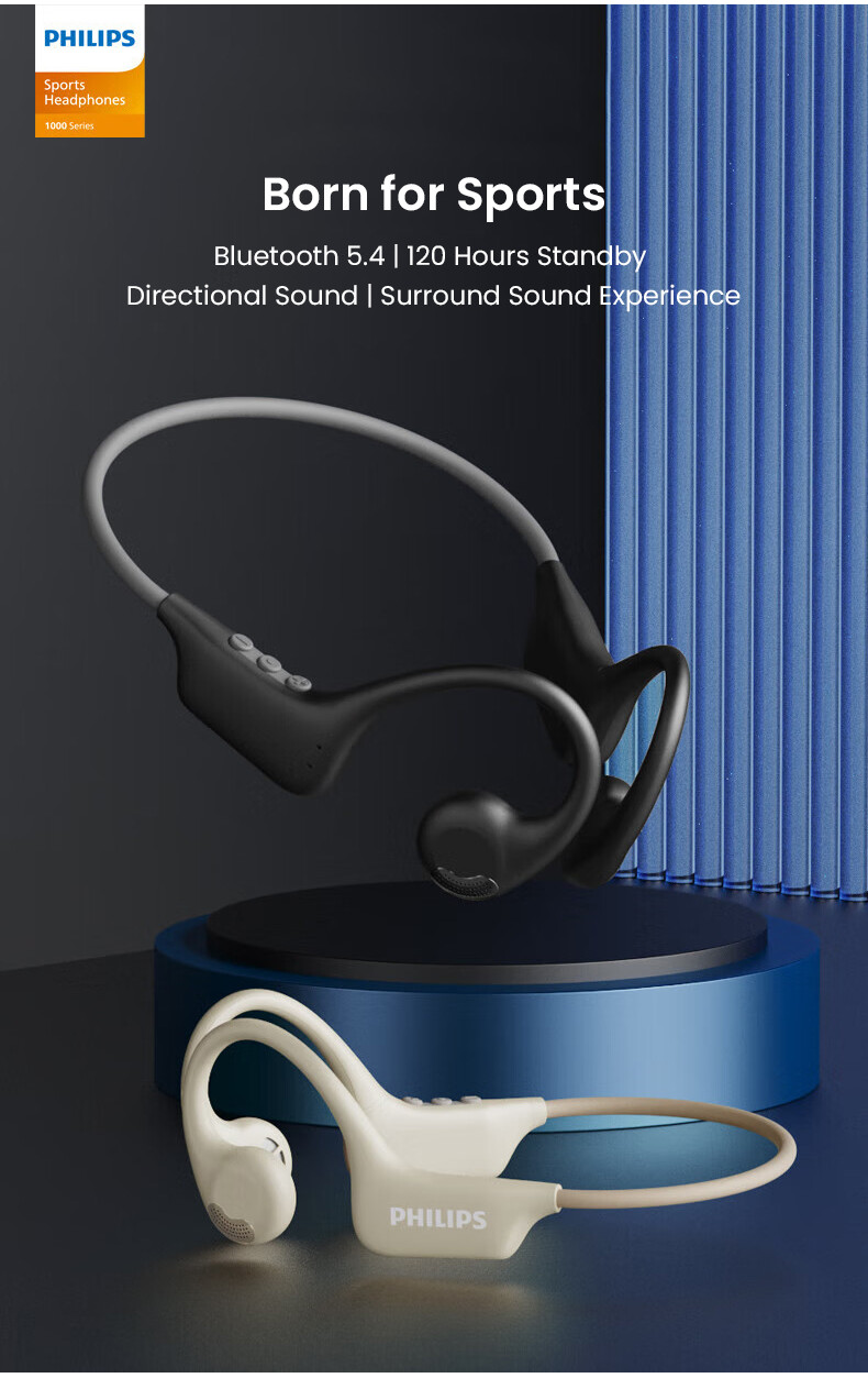 Philips Open-Ear Bone Conduction Sports Headphones TAA1708 | Shopee ...
