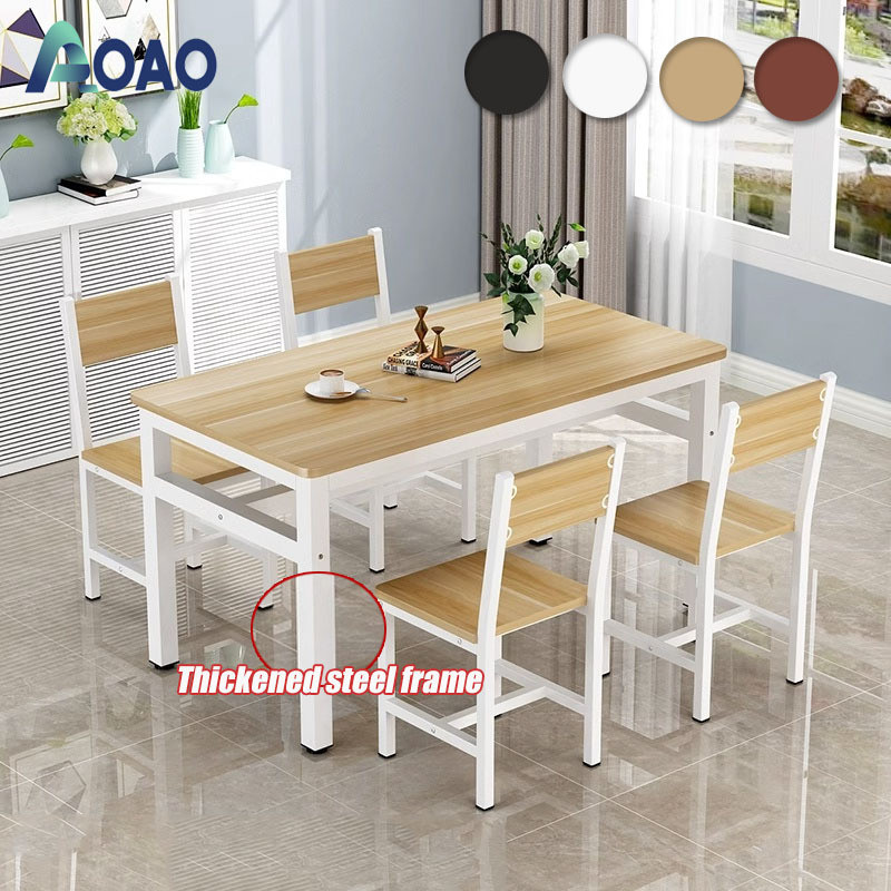 AOAO Dining Table Modern Small Household Dining Rectangular Fast Food ...