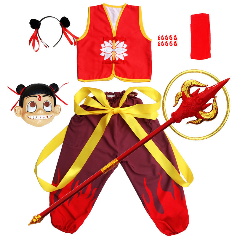 Christmas Children's Performance Dress Nezha Demon Children's Birth ...