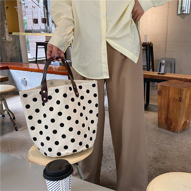 DC Canvas Bag Portable Bucket Bag Fashion Vintage Canvas Small Hand ...