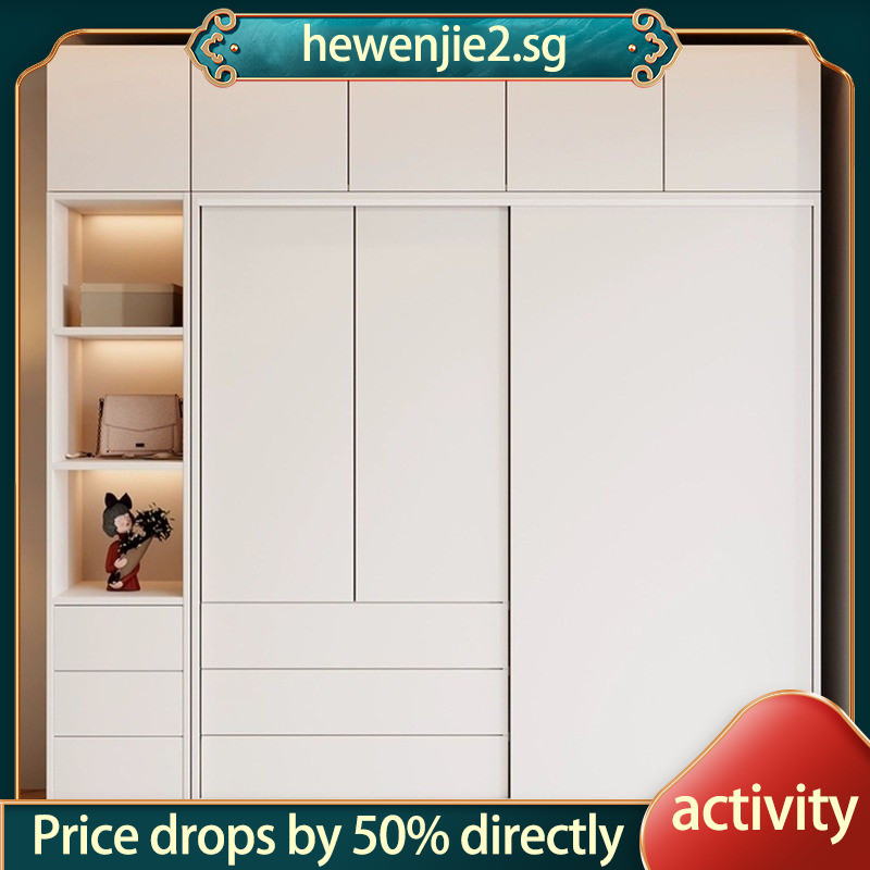 Sliding Door Wardrobe Wardrobe Wardrobe Cabinet Solid Wood Full ...