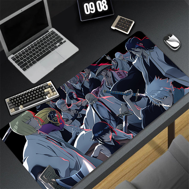 Japan Cool Anime Mouse Pad Laptop 900x400 Black And White Keyboard Rug ...