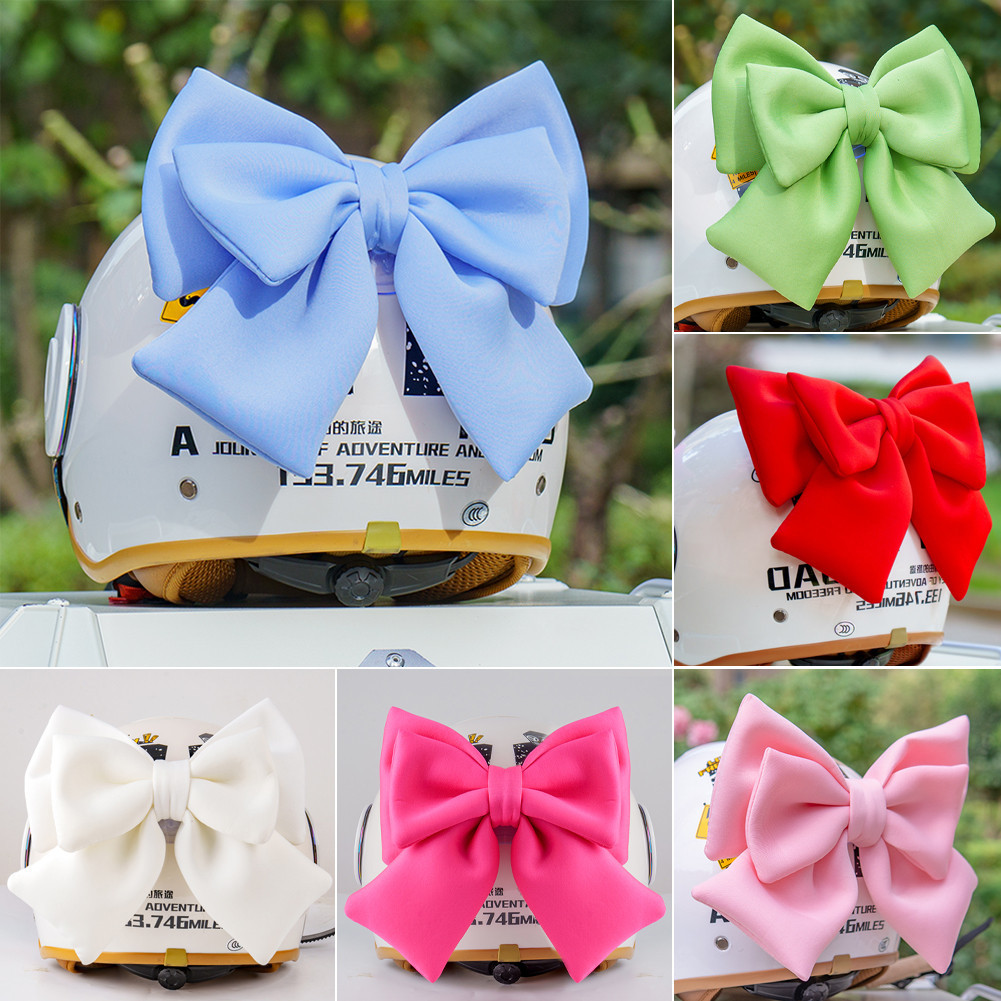 OM Women Bow Helmet Decoration Double-layer Raimu Kawasaki Cute Bows ...
