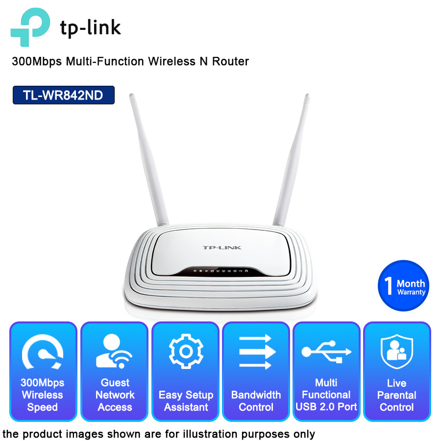 TP-LINK TL-WR842ND 300Mbps Multi-Function Wireless Router | Shopee ...