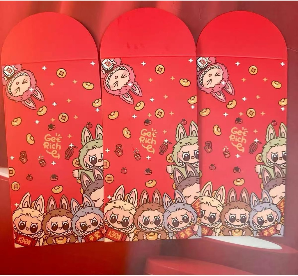 Labubu 2025 Snake Year Cartoon Cute Red Packet Universal Red Envelope ...