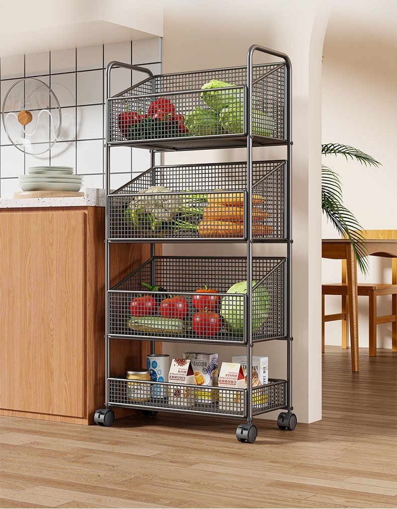 [in stock] Vegetable Rack Kitchen Fruits and Vegetables Storage Basket ...