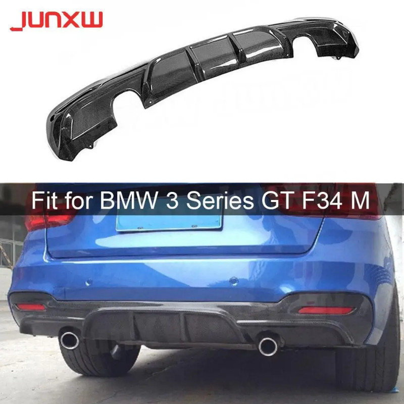 Carbon Fiber Rear Diffuser for BMW 3 Series GT F34 M Sport Bumper 4 ...