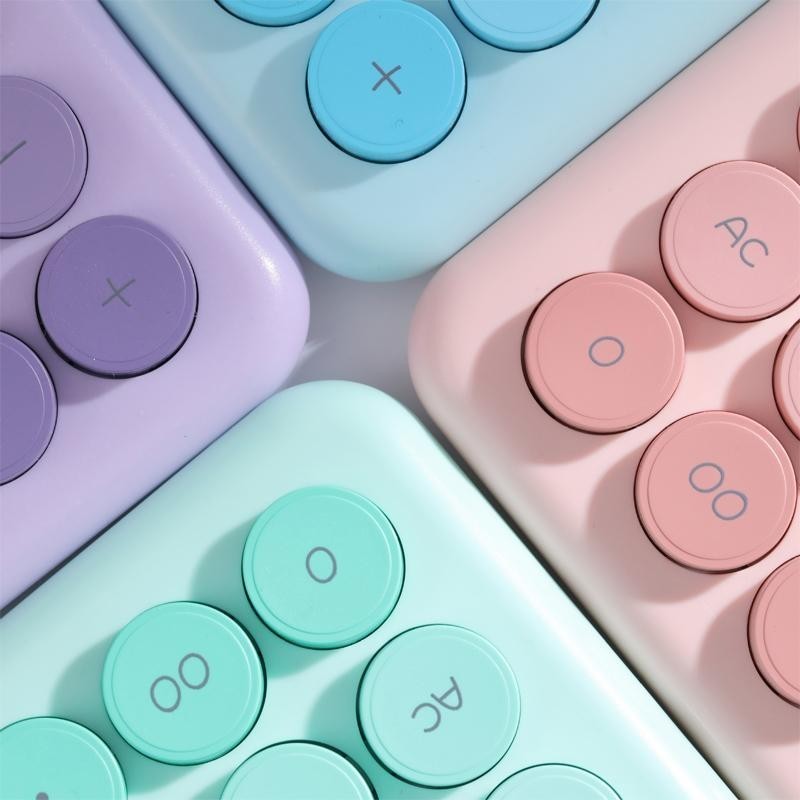 Ossayi 12-Digit Calculators Large Display Mechanical Dot Keyboard Back ...