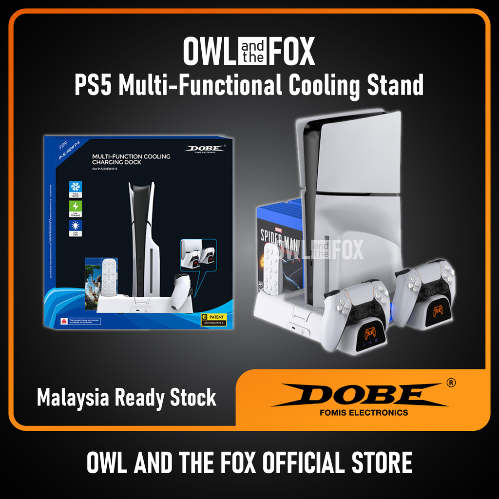 DOBE PS5 FAT SLIM PRO Multifunction Cooling Stand Console Cooling fan ...