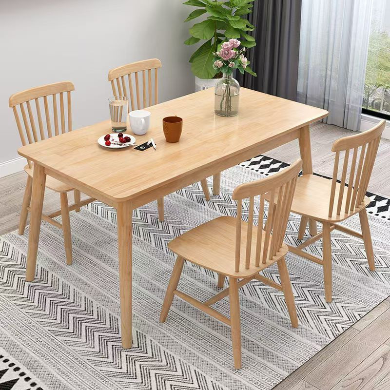 Oo Dining Table 4/6 Pax Solid Wood Chair Room Set Dining Bench | Shopee ...