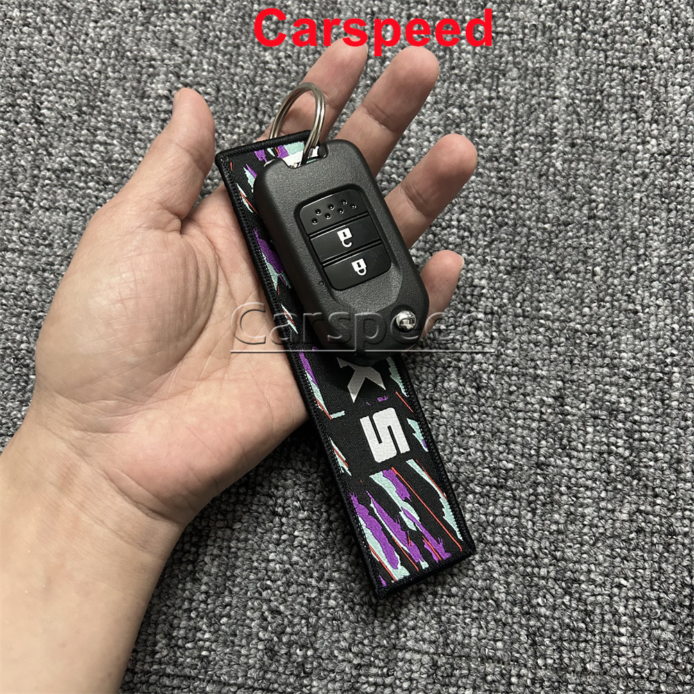 Universal Car Key Chian Ring Holder Mugen STI TRD RALLIART Bride Nylon ...