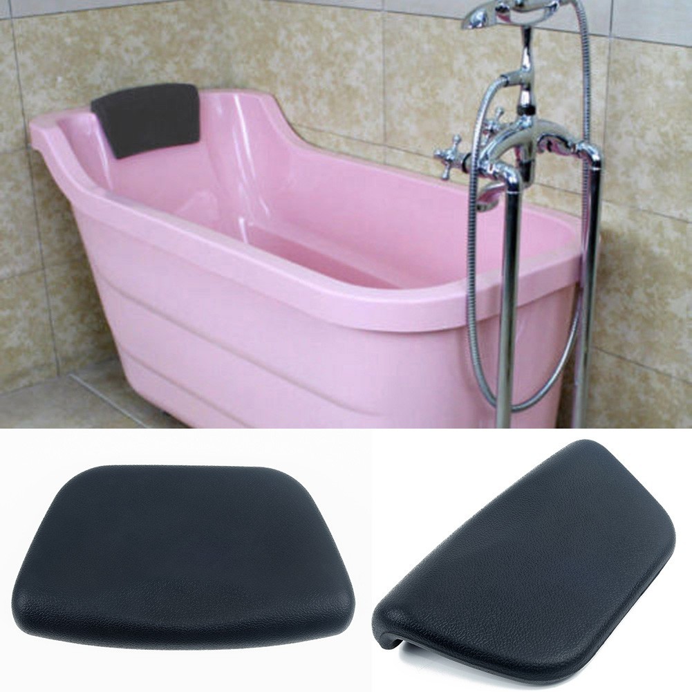 ⭐Leisure⭐Black Bath Bathtub Spa Head Rest Neck Support Back Comfort Tub ...
