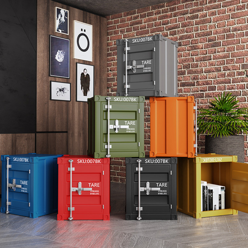 Storage Cabinet Container Cabinet Industrial Style Storage Cabinet Iron ...