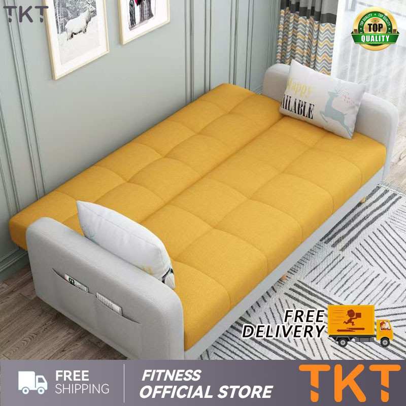 HDB Foldable Sofa Bed 2 Seater 3 Seater 4 Seater Couch Multi-Functional ...
