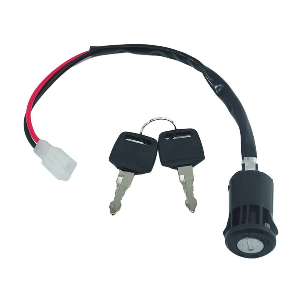 2 Wire Plug Ignition Lock Switch Key Fit for Motorcycle Electric Mini ...