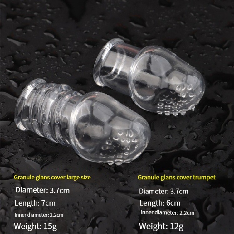 Penis Enlargement Sleeve Glans Extension Penis Ring Lock Sperm Cock ...