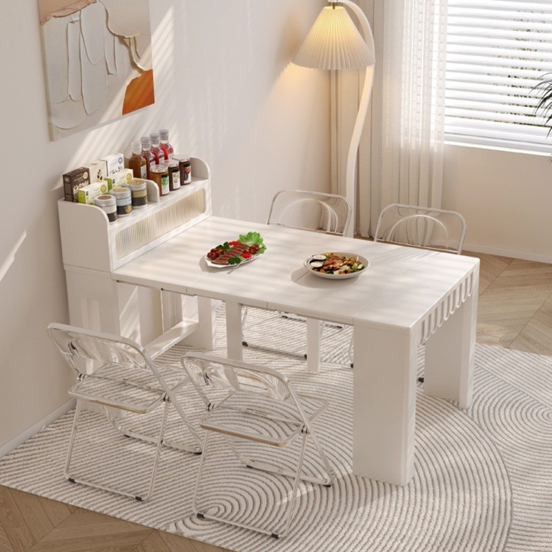 Folding Dining Dining Table Table Set Household Extendable Dining Table ...