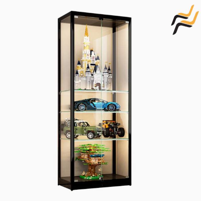 GT Display Cabinet Dustproof Artifacts Display Cabinet Lego Glass ...