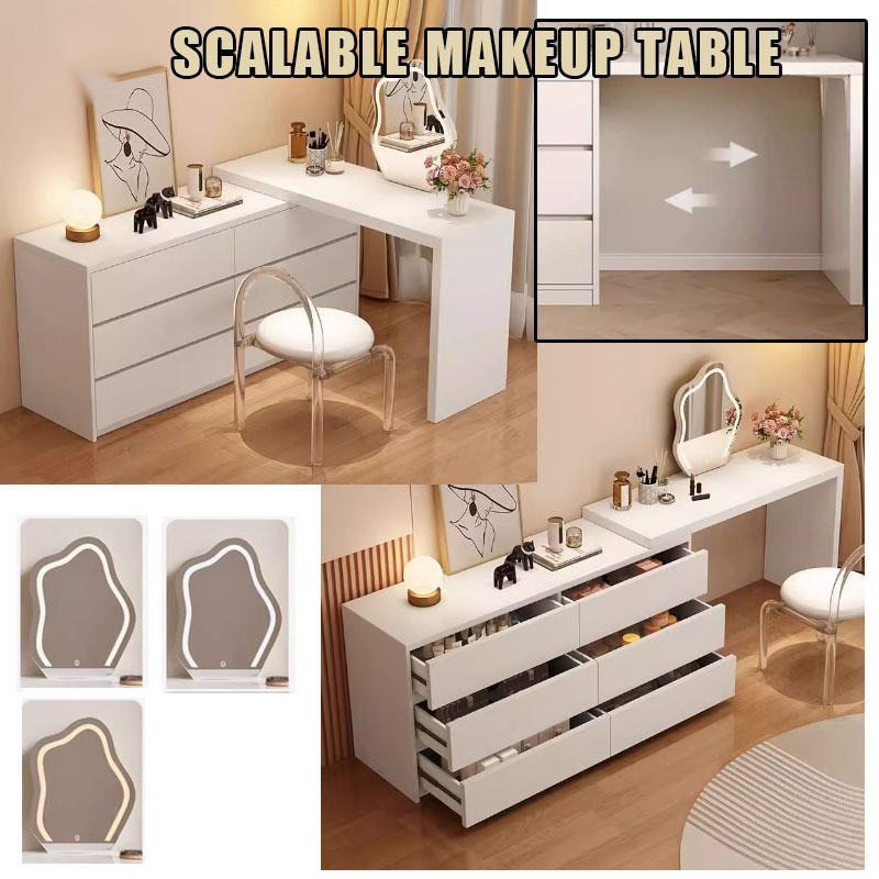 Table Corner Bedroom Dresser Minimalist Makeup Desk Dressing Table ...