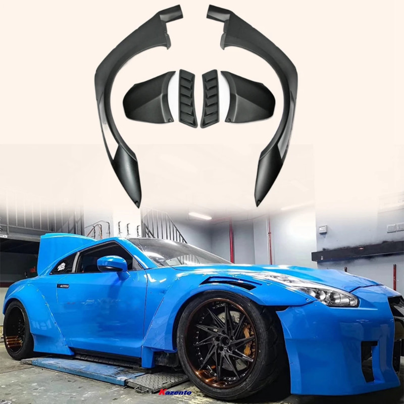 For Nissan Gtr R35 Cba Dba Lbv2 Style Wide Front Fender Fiber Glass ...