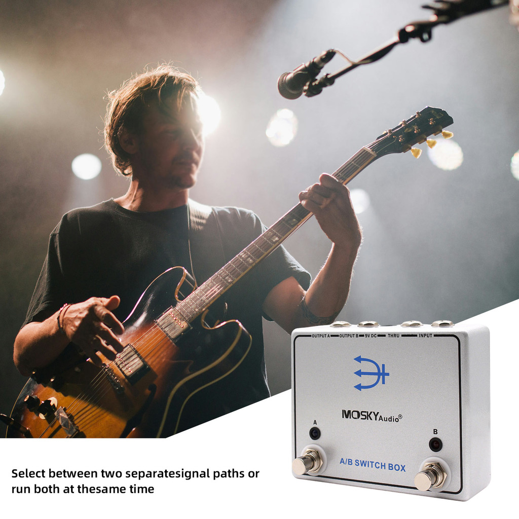 MOSKYaudio A/B SWITCH BOX ABY Pedal Dual Channel Switch Box Line AB ...