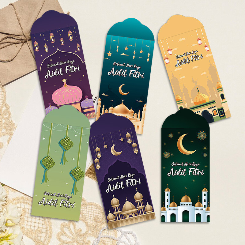 6pcs Sampul Raya 2025 Hari Raya Red Envelope Sampul Duit 2025 Sampul ...